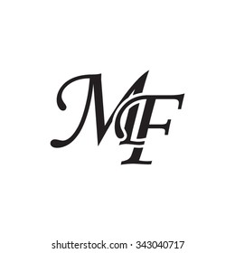 Mf Initial Monogram Logo Stock Vector (Royalty Free) 343040717 | Shutterstock
