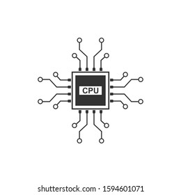 Microchip Line Icon Cpu Central Processing Stock Vector (Royalty Free) 1588224724 | Shutterstock