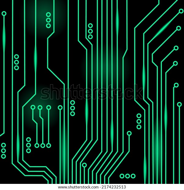 마이크로회로 배경 마이크로프로세서 전자 회로 벡터 스톡 벡터로열티 프리 2174232513 Shutterstock