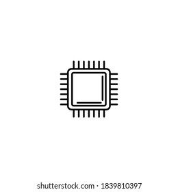 Microcontroller Icon Internet Things Icon Simple Stock Vector (Royalty Free) 1839810397 ...