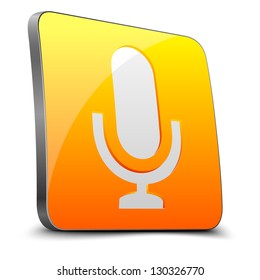 Microphone Button Stock Vector (Royalty Free) 130326803 | Shutterstock