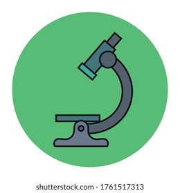 Microscope Laboratory Frame Circular Vector Illustration: เวกเตอร์สต็อก ...