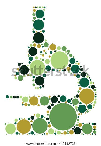Microscope Shape Vector Design By Color Stock Vector (Royalty Free ...