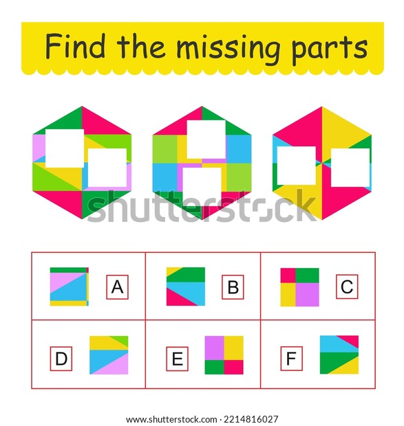 Finding Missing Piece Visual Intelligence Questions: Over 412 Royalty ...