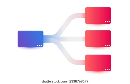 Mind Map Three Elements Infographic 3 Stock Vector (Royalty Free ...