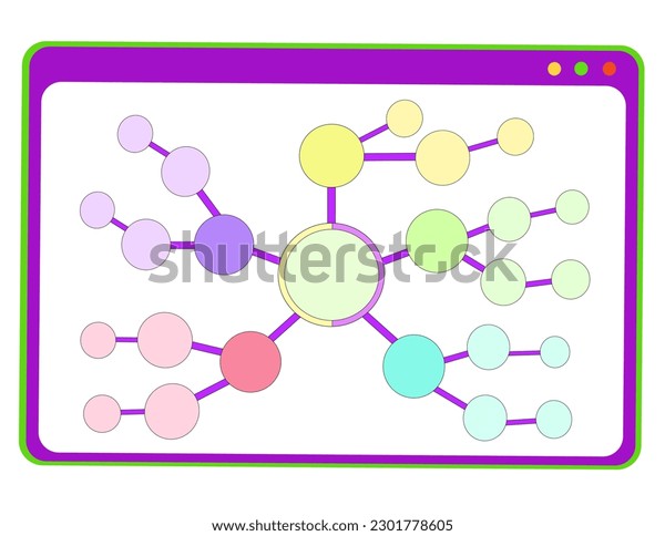 Mind Mapping Retro User Interface Tabs Stock Vector (Royalty Free ...
