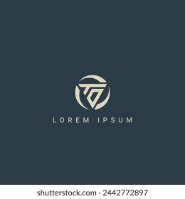 Minimal Creative Initial Based Tg Logo Stock Vector (Royalty Free ...