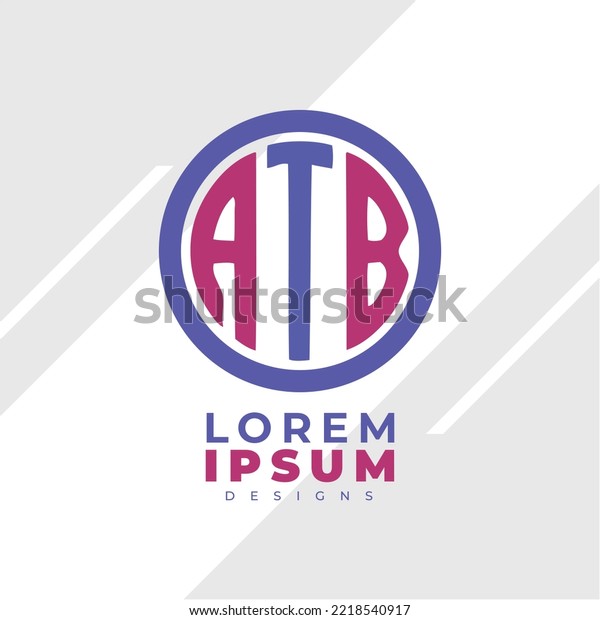 Minimalist Abstract Initial Letter Atb Logo Stock Vector (Royalty Free ...