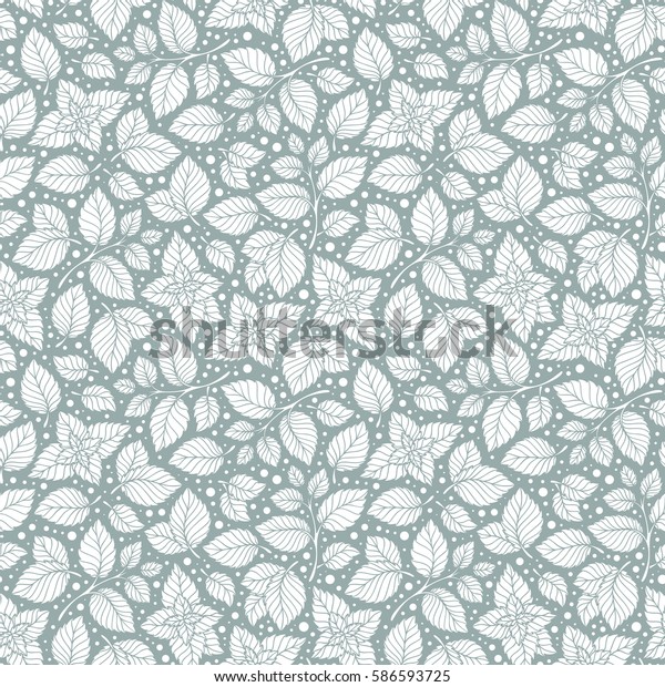 Mint Leaf Pattern Peppermint Leaves Sketch Stock Vector (Royalty Free ...