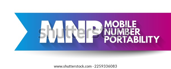Mnp Mobile Number Portability Enables Mobile Stock Vector (Royalty Free) 2259336083 | Shutterstock