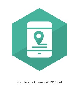 Mobile Map Stock Vector (Royalty Free) 701214574 | Shutterstock