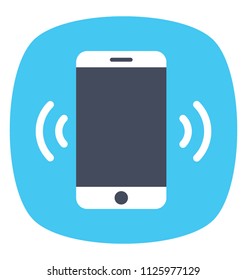 Mobile Sounds Waves Mobile Ringing Stock Vector (Royalty Free ...