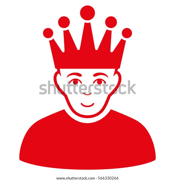 Moderator Vector Icon Flat Red Symbol Stock Vector (Royalty Free ...