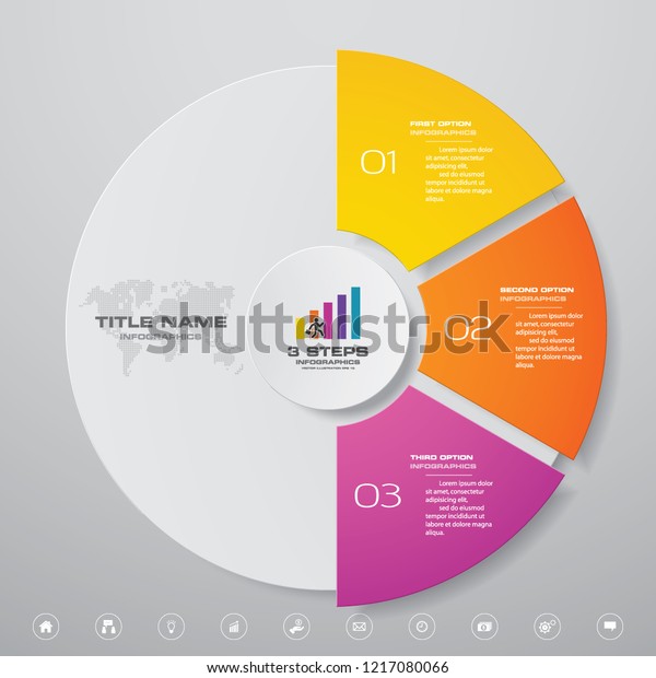Modern 3 Steps Cycle Chart Infographics Stock Vector (Royalty Free ...