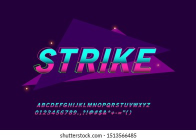 Modern Bold Font Effect Modern Style Stock Vector (Royalty Free ...