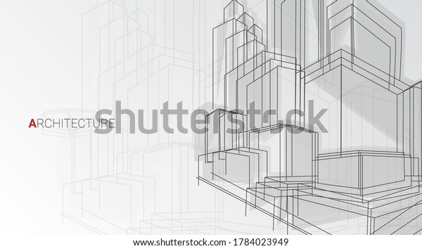 Modern City Architecture Vector Background Abstract Stock Vector ...