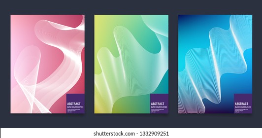 Set Modern Colorful Templates Gradient Banners Stock Vector (Royalty ...