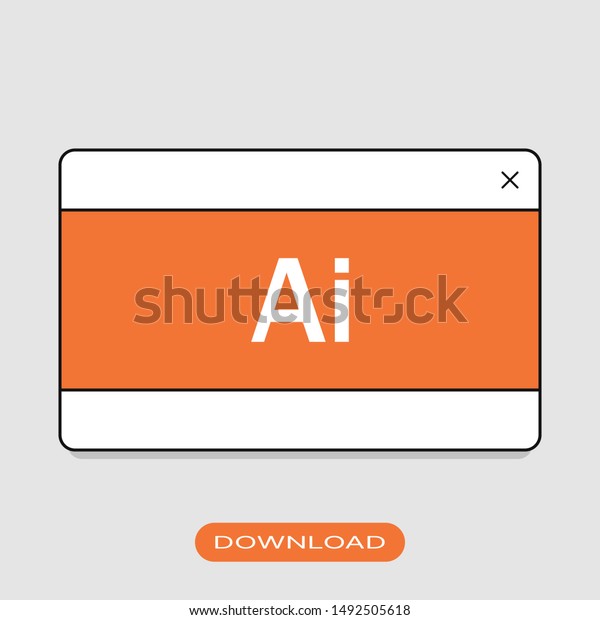 Modern Flat Adobe Illustrator Effects Card Stock Vector (Royalty Free ...