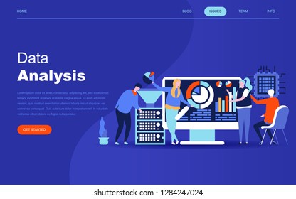 Modern Flat Design Concept Big Data Stock Vector (Royalty Free ...