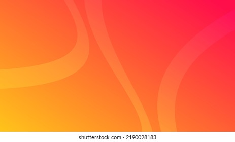 Modern Orange Gradient Backgrounds Wave Lines Stock Vector (Royalty ...