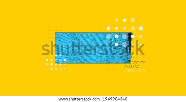 Modern Square Science Technology Elements Trendy Stock Vector (Royalty ...