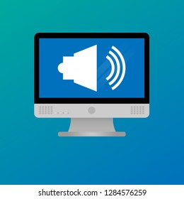 Monitor Volume Icon Stock Vector (Royalty Free) 1284576259 | Shutterstock