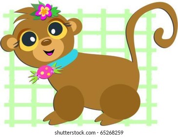 Monkey Grid Stock Vector (Royalty Free) 65268259 | Shutterstock