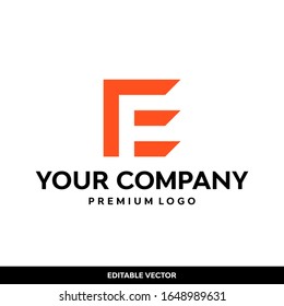 Monogram E F Logo Initial Logo Stock Vector (Royalty Free) 1648989631 ...