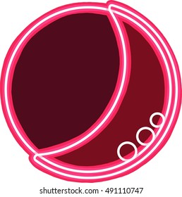 Moon Neon Vector Stock Vector (Royalty Free) 491110747 | Shutterstock