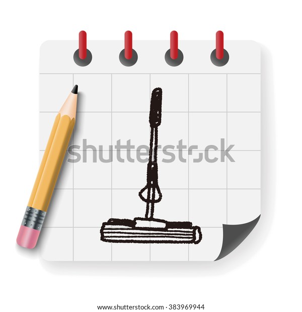 Mop Doodle Stock Vector (Royalty Free) 383969944 | Shutterstock