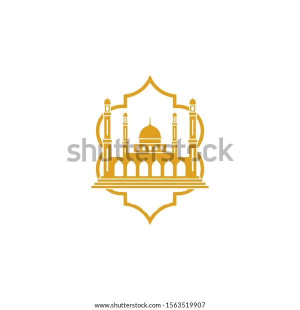 Mosque Template Design Vector Islamic Illustration Stock Vector ...