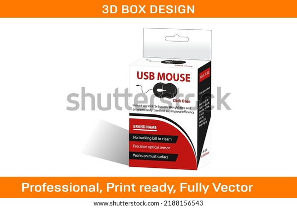 Mouse Box Packaging Design Template 2 Stock Vector (Royalty Free ...
