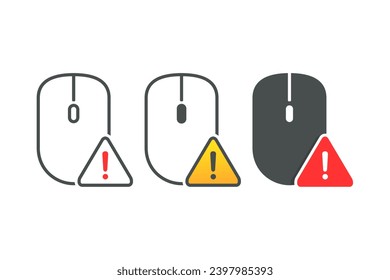 Mouse Cursor Error Warning Illustration Vector Stock Vector (Royalty Free) 2397985393 | Shutterstock