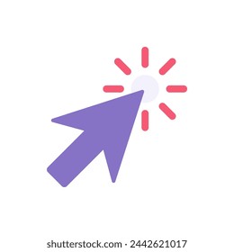 Mouse Cursor Pointer Purple Arrow Click Stock Vector (Royalty Free ...