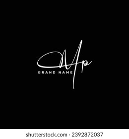 Mp Handwriting Logo Vector Templates Mp Stock Vector (Royalty Free ...