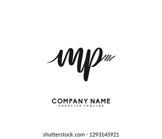 Mp Initial Handwriting Logo Vector Stock Vector (Royalty Free) 1405245764 | Shutterstock