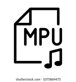 Mpu File Format Stock Vector (Royalty Free) 1075869473 | Shutterstock