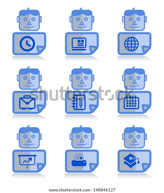 Mr Icon Set Presentation Icon Vector Stock Vector (Royalty Free ...