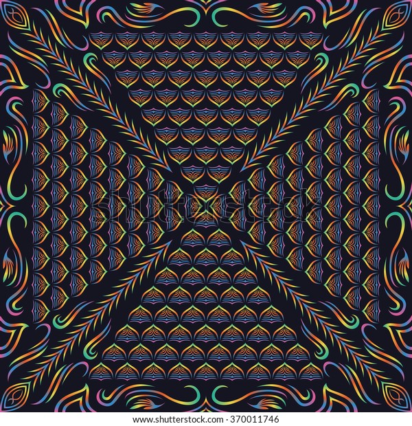Multi Colors Gradient Shape Pattern On Stock Vector (Royalty Free ...