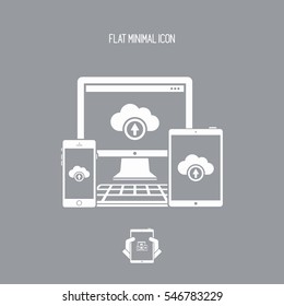 Multi Devices Cloud Icon Stock Vector (Royalty Free) 588927902 ...