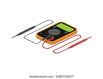 Multimeter Avo Meter Simple Flat Illustration Stock Vector (Royalty ...