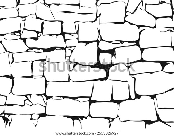Multiple Bricks Stacked Together Background Abstract Stock Vector ...