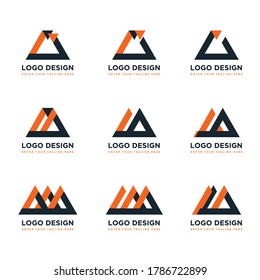 Varios triángulos de forma Diseño de: vector de stock (libre de ...