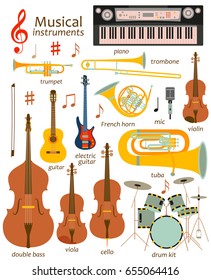 Instrumentos típicos de la música salsa.: vector de stock (libre de ...