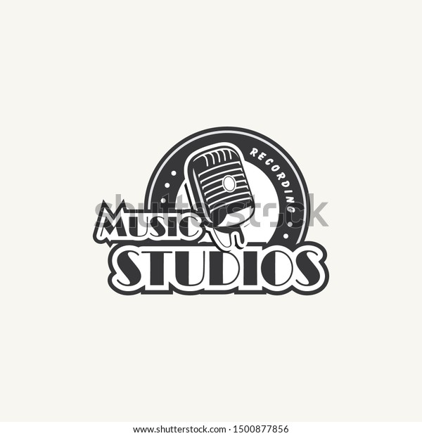 Music Studio Vector Design Template Stock Vector (Royalty Free ...