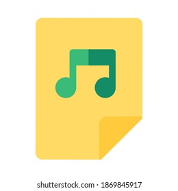 Musical Notation Flat Vector Icon Pitch Stock Vector (Royalty Free ...