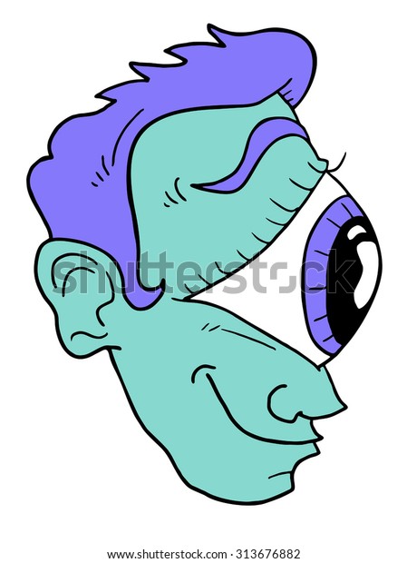 Mutant Face Stock Vector (Royalty Free) 313676882 | Shutterstock