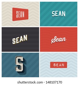 12 Name Graphics Sean Images, Stock Photos, and Vectors | Shutterstock