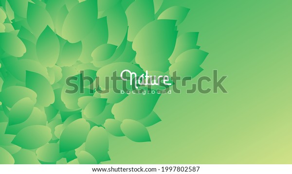 Natural Green Nuanced Background Impression Trees Stock Vector (Royalty ...