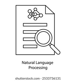 Natural Language Processing Icon Representing Ai Stock Vector (Royalty ...